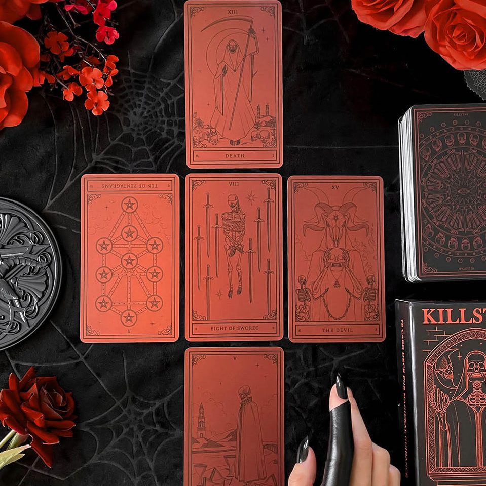 Killstar — KILLSTAR Tarot Cards (Red/Black) – Drop.Shop